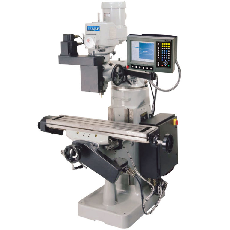 Sharp LMV-50 with 3-Axis MillPWR G2 | 9"x50" Table | 3HP R8 VS Head - H&W