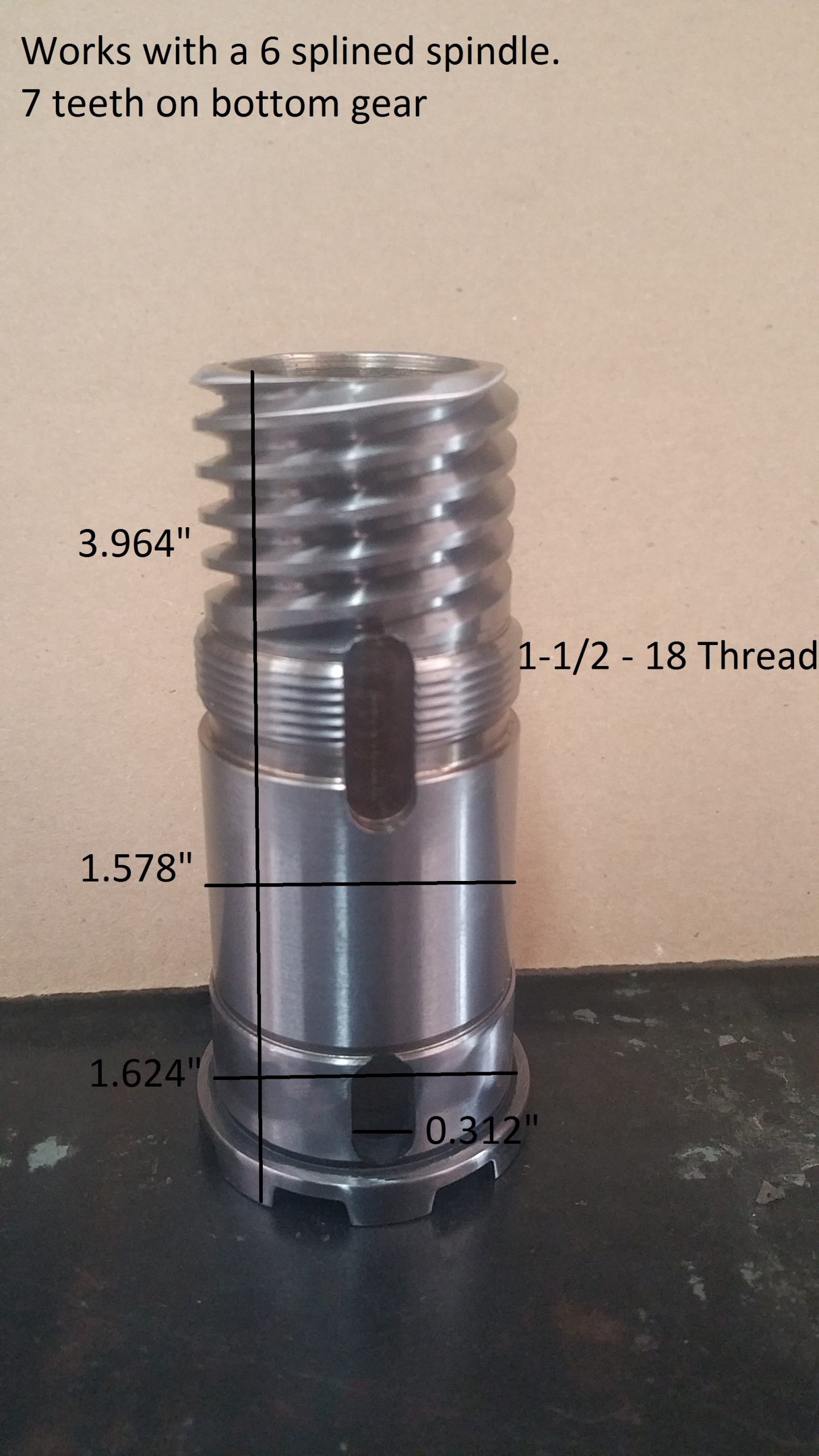 Bridgeport Splined Gear Hub | 1160 - H&W