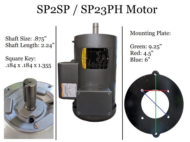 Bridgeport Motor, Single Phase Conversion Kit for 1 HP | SP2SP - H&W