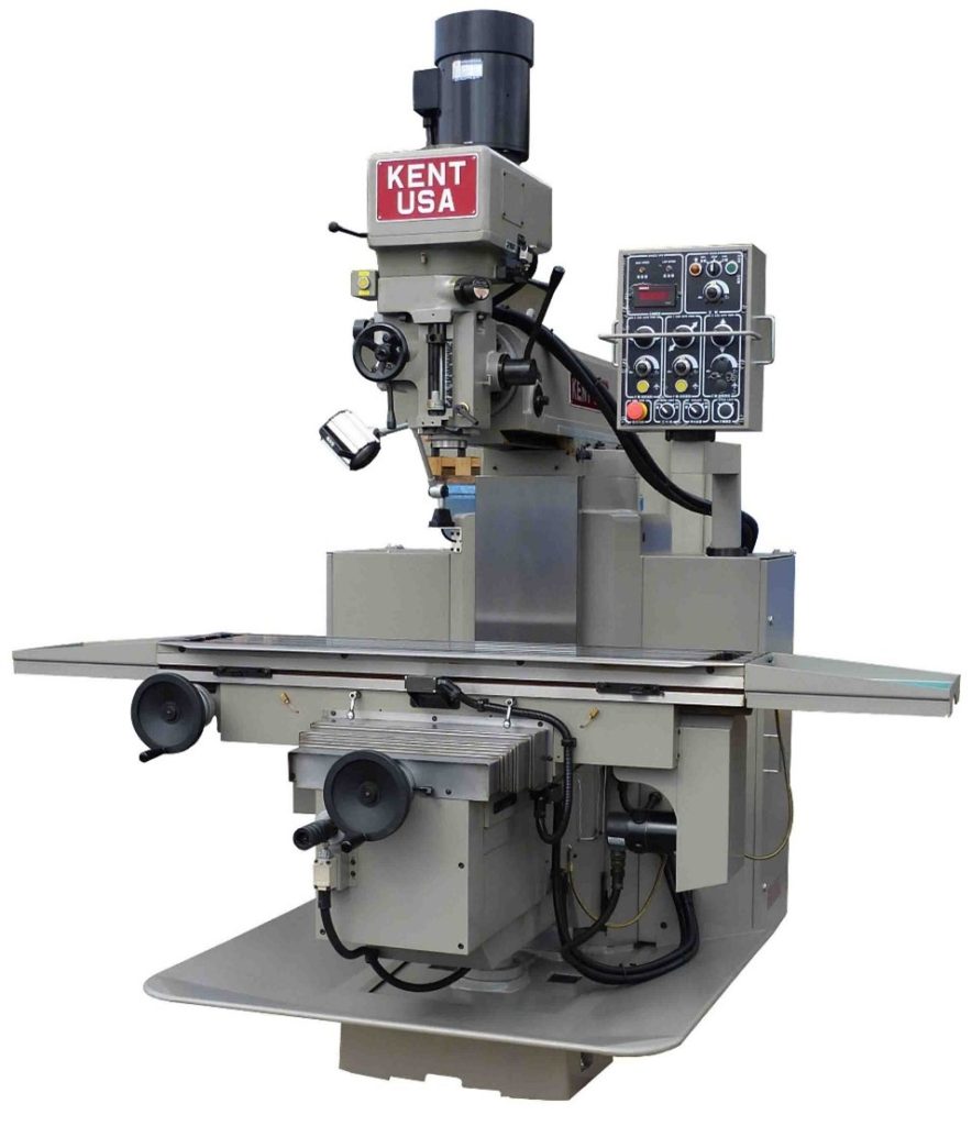 Kent 5AVKF Milling Machine | 13"x59" Table | 5HP 40T DVS Motor - H&W